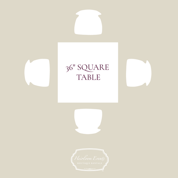 Square Tables - Heirloom Events